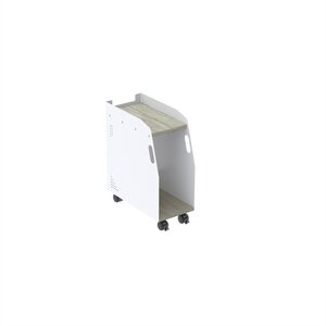 Porta Cpu Alto 590x233x479mm P25 Nogueira Casablanca/branco | Leroy Merlin