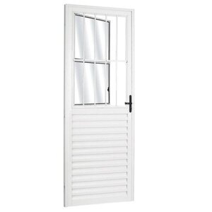 Porta De Alumínio Com Postigo Liso Sólida Mgm 210 X 80cm | Leroy Merlin
