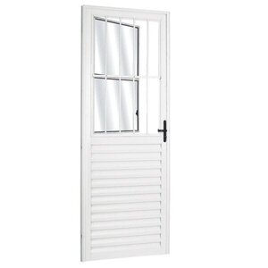 Porta De Alumínio Com Postigo Liso Sólida Mgm 210 X 90cm | Leroy Merlin