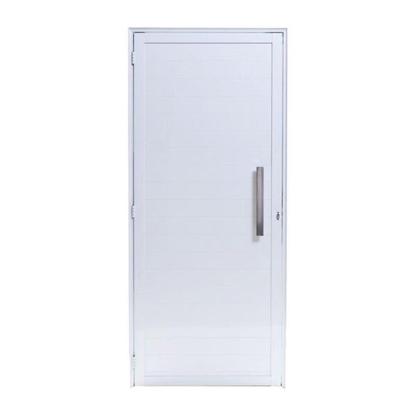 Porta De Alumínio Lambril Branca Direita - 210x90 | Leroy Merlin