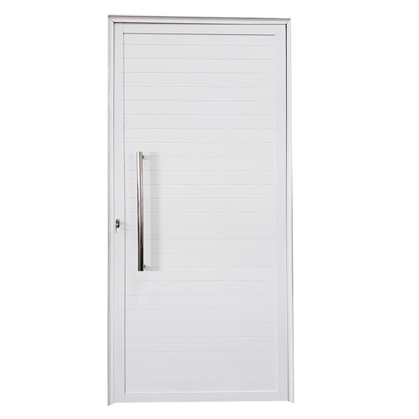 Porta De Alumínio Lambril Branco Com Puxador Linha 25 - Dc Lado ...