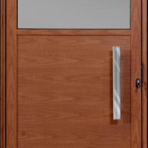 Porta De Alumínio Vidro Fixo Lambril Max Madeiro "e" 210x100 | Leroy Merlin