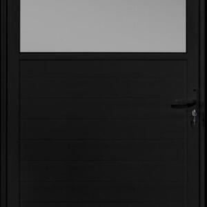 Porta De Alumínio Vidro Fixo Lambril Maxx Preto "e" 210x80 | Leroy Merlin