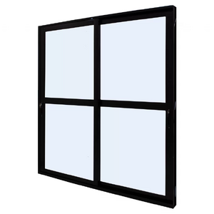 Porta De Correr Alumínio Preto 2 Folhas Móveis 215x120x9,3cm Jap Perfecta Max | Leroy Merlin