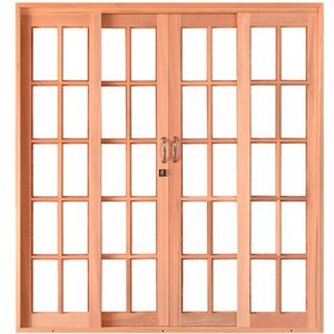 Porta De Correr De Madeira 216cmx180cmx12cm Pe631 Esel Marrom Natural ...