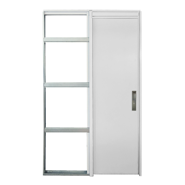 Porta de Correr Embutida Perfetto Com Folha De 82cm - Puxador 20cm ...