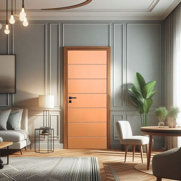 Porta De Madeira Sarrafeada 210x80cm Friso 15 Jb Portas Angelim | Leroy ...