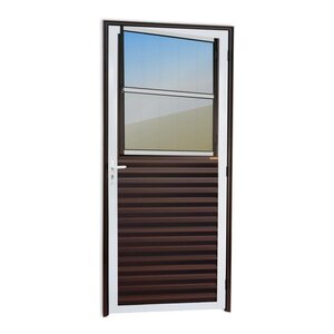 Porta De Sala Super Vidro Reflex 210cm X 86cm Brimak Abertura Esquerda ...