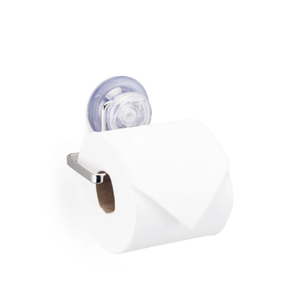 Porta Papel Higiênico C/ Ventosa Redondo Cromado | Leroy Merlin