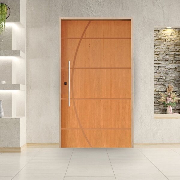 Porta Pivotante Belíssima 5 Batente 14 Puxador Tubo 60cm 110 X 210 ...