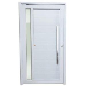 Porta Pivotante Com Visor Lambril Branco Esquerda 210x100 | Leroy Merlin