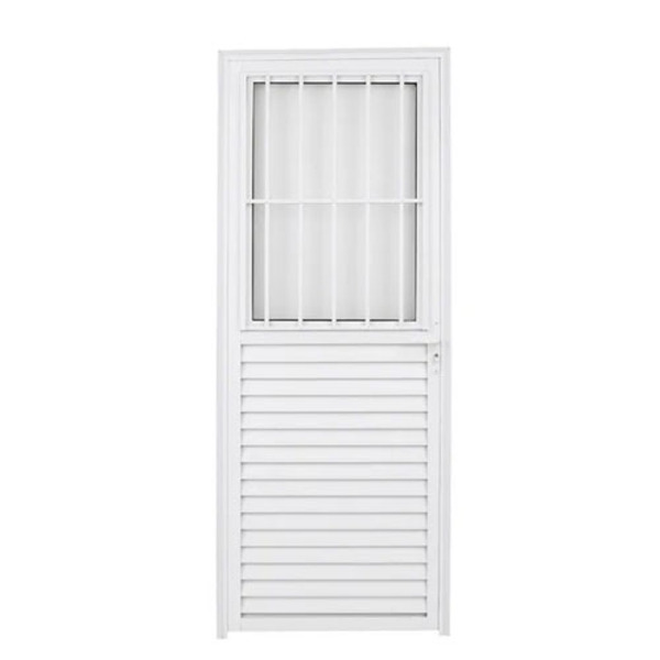 Porta Postigo Aluminio Branco 2.10x0,80 Lado Direito | Leroy Merlin