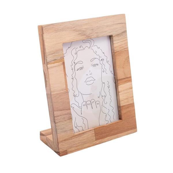 Porta Retrato De Madeira Teca 10cm X 15cm - Woodart | Leroy Merlin