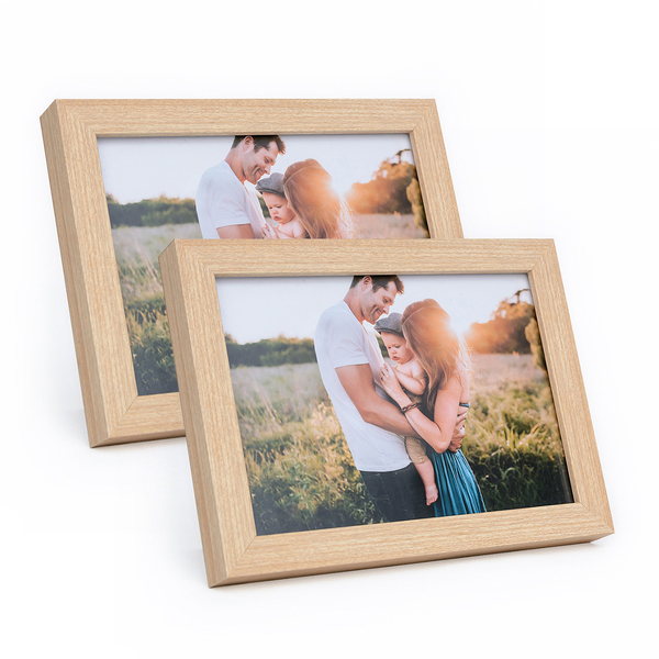 Porta Retrato Moderno Decorativo Horizontal E Vertical De Mesa Estante ...