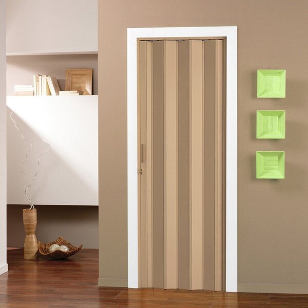 Porta Sanfonada De Pvc 210cm X 84cm Pronta Bcf Bege Bege | Leroy Merlin