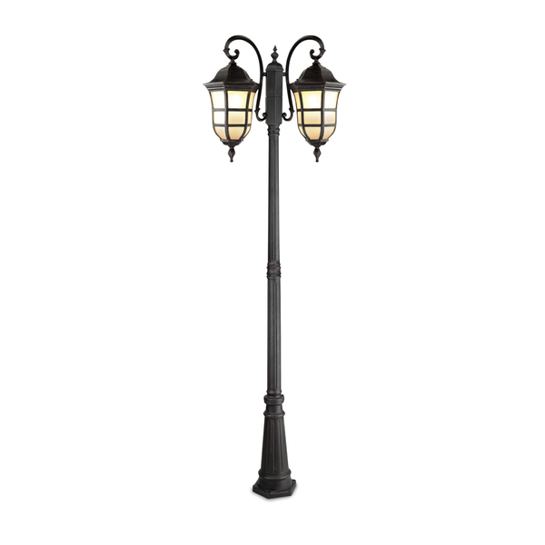 Poste De Jardim Colonial Preto E Dourado 2 07m 2e27 | Leroy Merlin