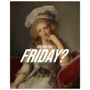 Pôster Did You Say Friday Multicolorido 40x50cm Abstract | Leroy Merlin
