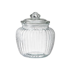 Pote De Vidro C/tampa Pietra Canelado Boleado 580ml Lyor | Leroy Merlin