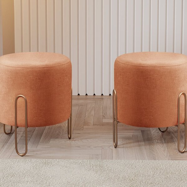 Puff Banqueta 45x50cm Mali Luxo Terracota | Leroy Merlin