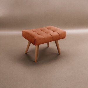 Puff Banqueta Em Madeira Maciça Theo Terracota | Leroy Merlin
