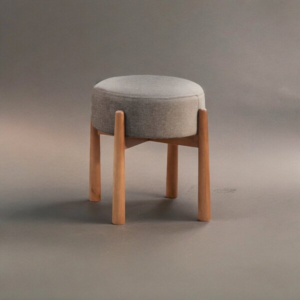 Puff Banqueta Lotus Luxo Madeira Maciça Cappuccino | Leroy Merlin