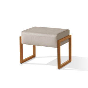 Puff Base Ferro Dourado Retangular Moderno Areia/dourado | Leroy Merlin