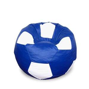 Puff Bola Super Em Azul Royal & Branco | Leroy Merlin