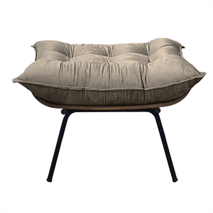 Puff Costela - Moveis Roperi - Veludo Cappuccino | Leroy Merlin