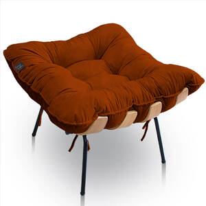 Puff Costela Suede D'w - Terracota | Leroy Merlin