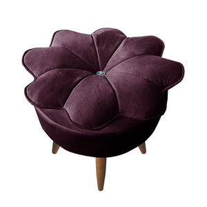 Puff Decorativo Floratta Veludo Roxo - Star Confort | Leroy Merlin