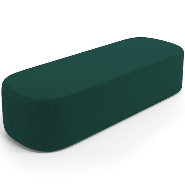 Puff Decorativo Orgânico Para Living Quarto 160cm Doha W01 Bouclê Verde ...