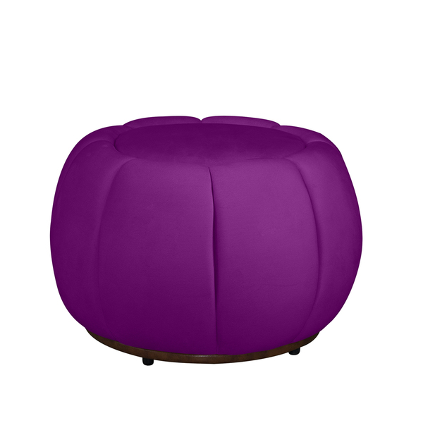 Puff Decorativo Para Sala De Estar Glamour - V8 Decor Roxo | Leroy Merlin