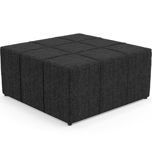 Puff Decorativo Para Sala De Estar Quadrado Milano 90x90cm W01 Linho ...