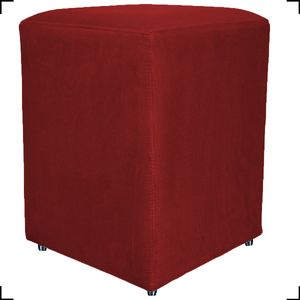 Kit 2 Puffs Decorativo Sala De Estar Base Bronze Trixie Suede Bordô G41 ...