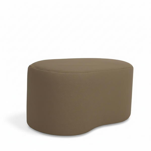 Puff Feijão Orgânico Curvo Redondo Confortável Sala Moderno Suede ...