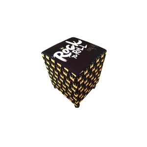 Puff Juvenil Rock Com Rodízios - Preto | Leroy Merlin