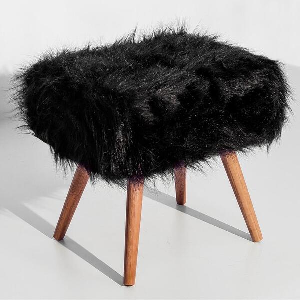 Puff Puf Decorativo Sien Pelo Sintetico Sone | Leroy Merlin