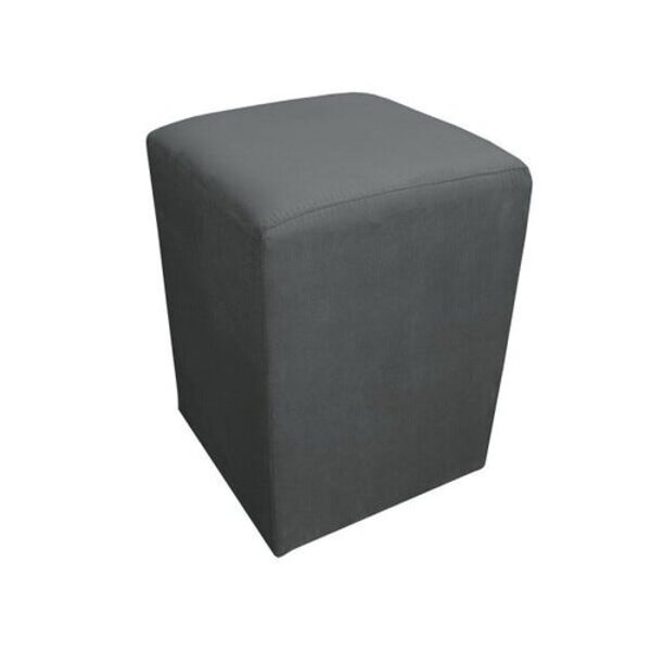 Puff Puf Pufe Luxo Dado Quadrado Given Suede Cinza - Tf | Leroy Merlin