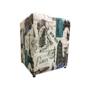 Puff Puf Pufe Luxo Dado Quadrado Given Suede Paris - Tf | Leroy Merlin