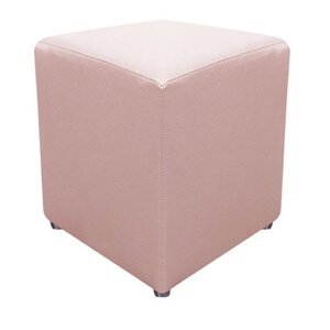 Puff Puf Pufe Luxo Dado Quadrado Given Suede Rose - Tf | Leroy Merlin