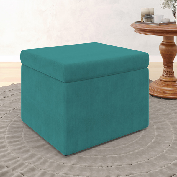 Puff Quasar / Sued Azul Turquesa | Leroy Merlin