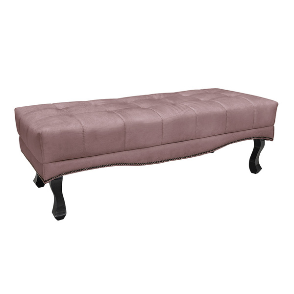 Puff Recamier Retrô Luis Xv Captonê Quarto Vicenza 160cm Veludo Lilás ...