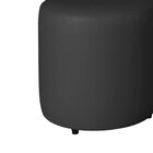 Puff Redondo X 40cm Courino Sem Rodizios Preto Preto | Leroy Merlin