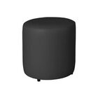 Puff Redondo X 40cm Courino Sem Rodizios Preto Preto | Leroy Merlin