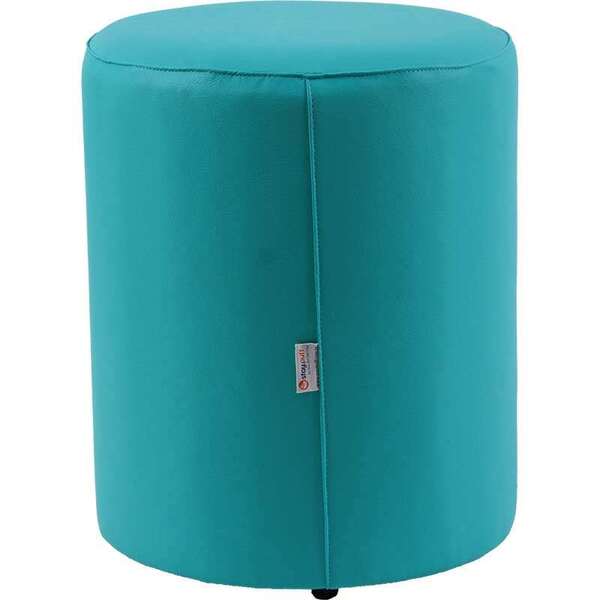 Puff Round Nobre - Stay Puff - Turquesa | Leroy Merlin