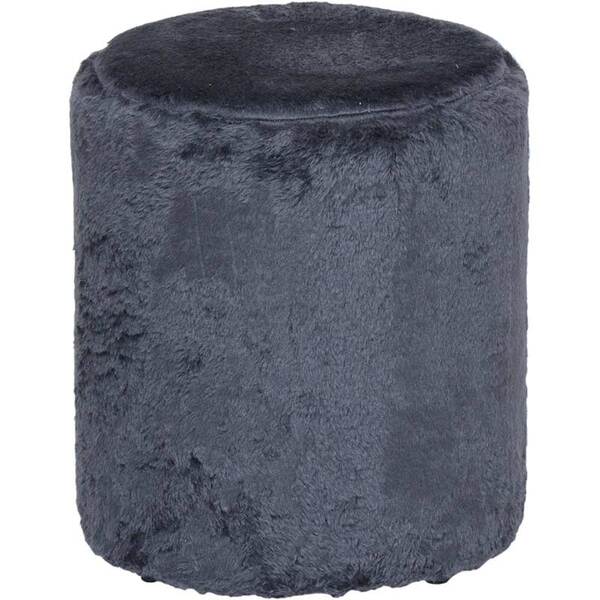Puff Round Pelúcia Grafite | Leroy Merlin