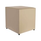 Puff Studio 40x40x40 Cm Courino Sem Rodizios Bege Bege | Leroy Merlin