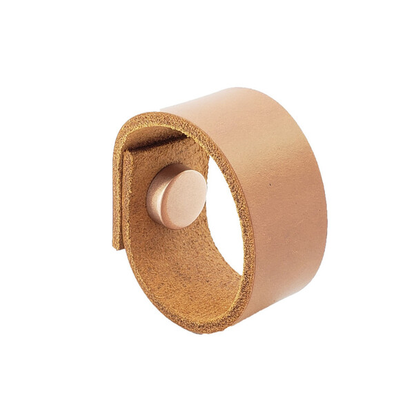 Puxador Bols Tampa - Couro Legítimo Marrom - Tampa Rose Gold | Leroy Merlin