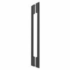 Puxador de Porta 80cm Aço Inox Preto Fosco Zeus | Leroy Merlin