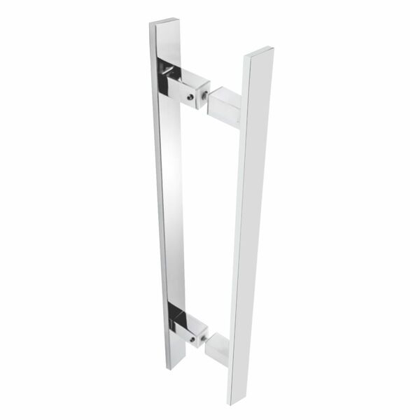 Puxador de Porta Aço Inox Polido Alto Brilho 60cm Perseu | Leroy Merlin